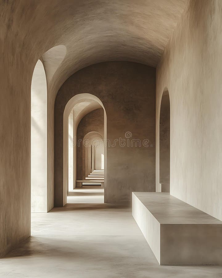 Contemplative Space Featuring Suspended Layered Fabrics, Hushed ...