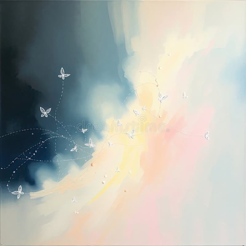 Contemporary Abstract Art with Esoteric and Spiritual Motifs Stock ...