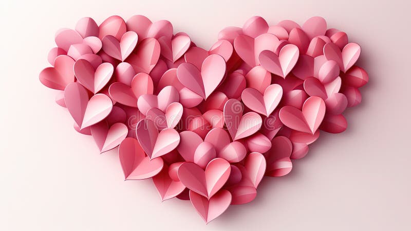 Contemporary Abstract Blur Gradient Heart Shape in Pink Color ...