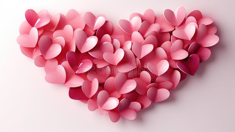 Contemporary Abstract Blur Gradient Heart Shape in Pink Color ...