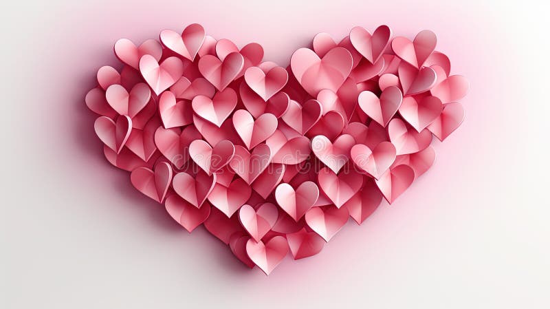 Contemporary Abstract Blur Gradient Heart Shape in Pink Color ...