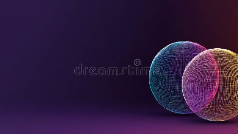 A Contemporary Abstract Circle Atom Ray Featuring a Geometric Line-art ...