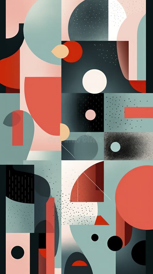 Contemporary Abstract Design with Irregular Shapes and Bold Subtle ...