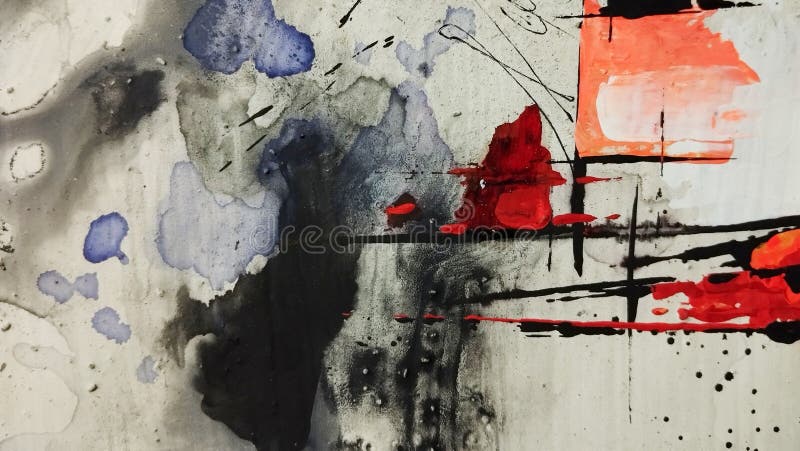 Contemporary Abstract Expressionism Paintings in Brown Orange Grey ...