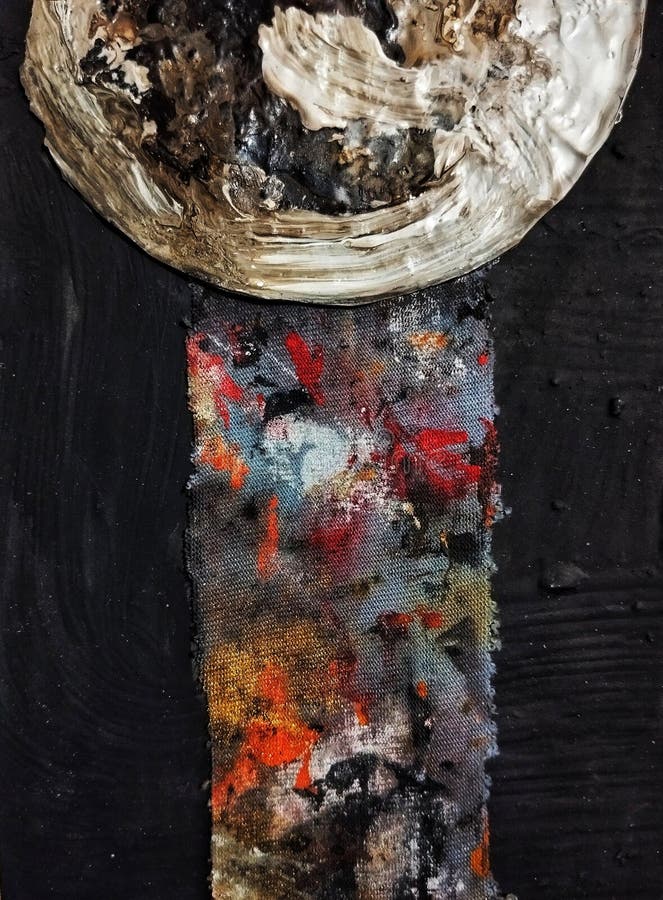 Contemporary Abstract Expressionism Paintings in Brown Orange Grey ...