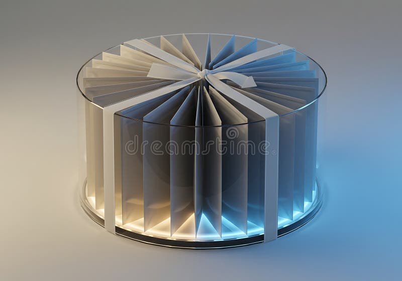 Contemporary Abstract Geometric Cylinder Design with Striped Texture ...