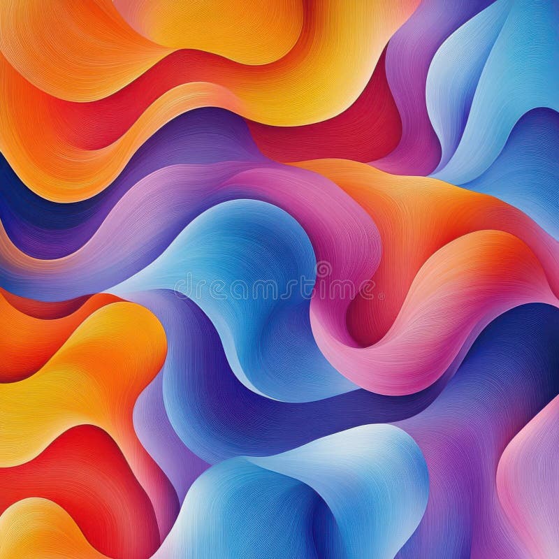 Contemporary Abstract Patterns, Design Element, Vector Art, Bold Colors ...