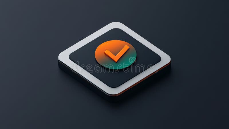 A Contemporary Abstract Progress Bar with a Checkmark Icon ...