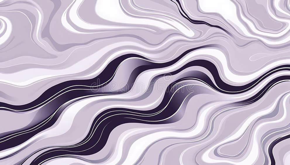 Abstract Purple Wave Lines, Flowing Design, Modern Art Texture, Stock ...