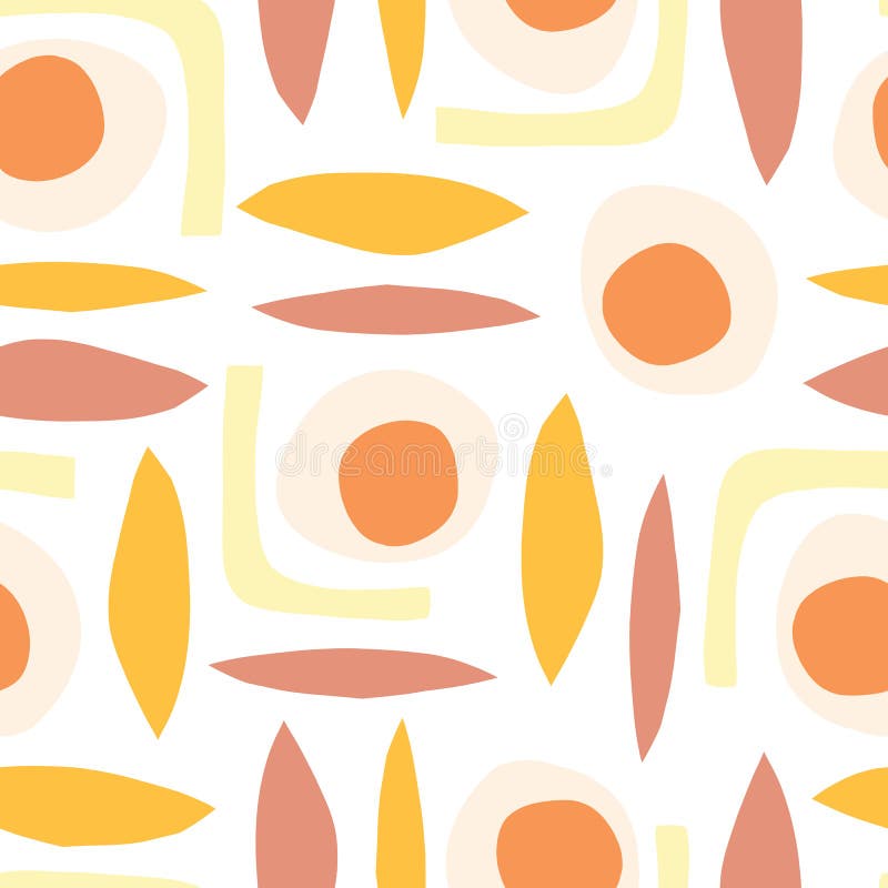 Contemporary Abstract Vintage Vector Background Seamless Retro Pattern