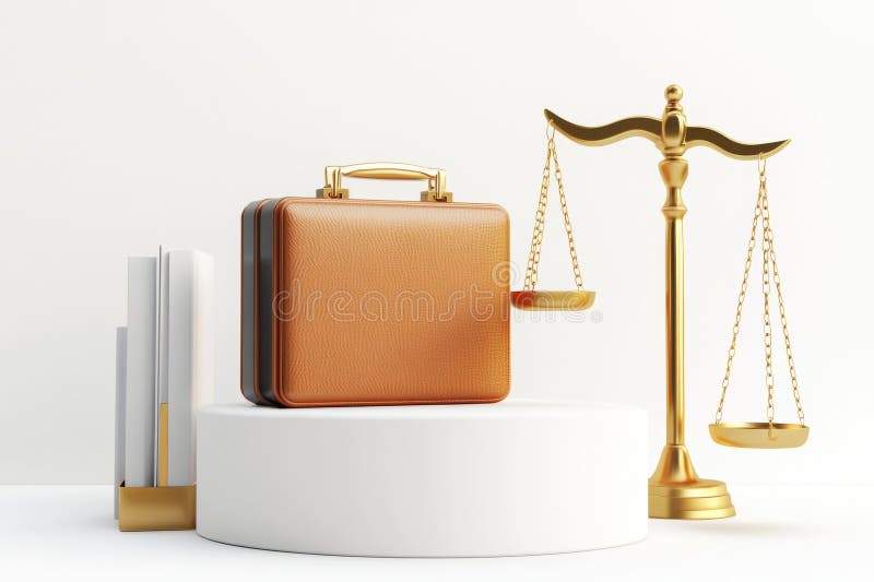 A Contemporary AI-powered Legal Office Setting Featuring Digital Case ...