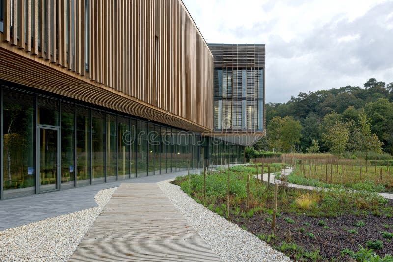 The Contemporary Architecture of a Luxury Villa S Facade in a Modern ...