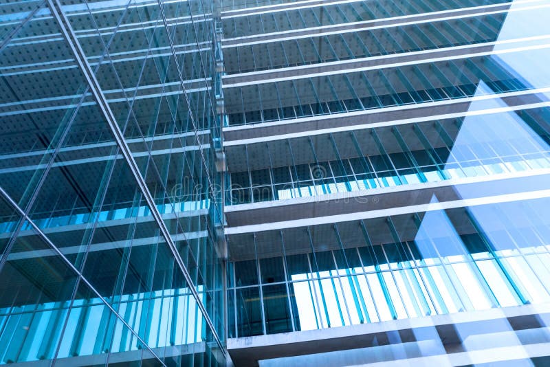 Contemporary Architecture Office Building in the City, Perspective ...