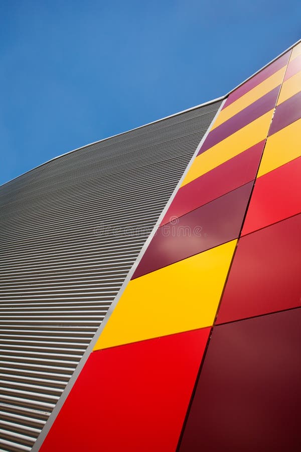 Contemporary Architecture Wall Stock Photo - Image of bright, elegance ...