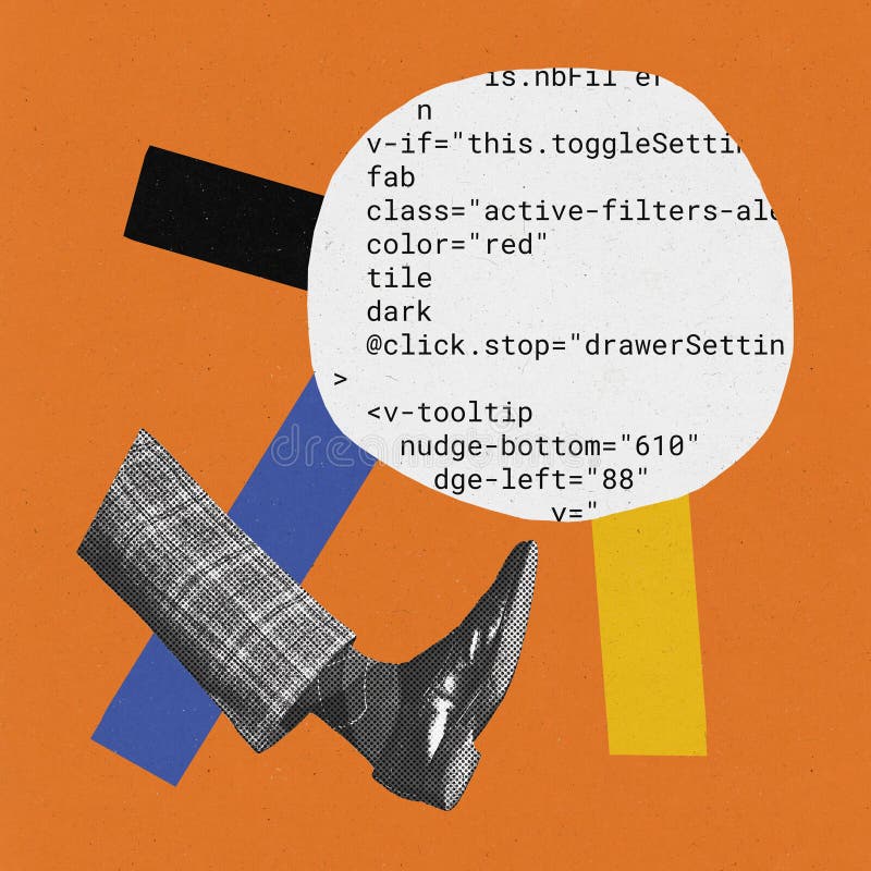 Contemporary Art Collage. Creative Design. Abstract Art with Male Leg ...