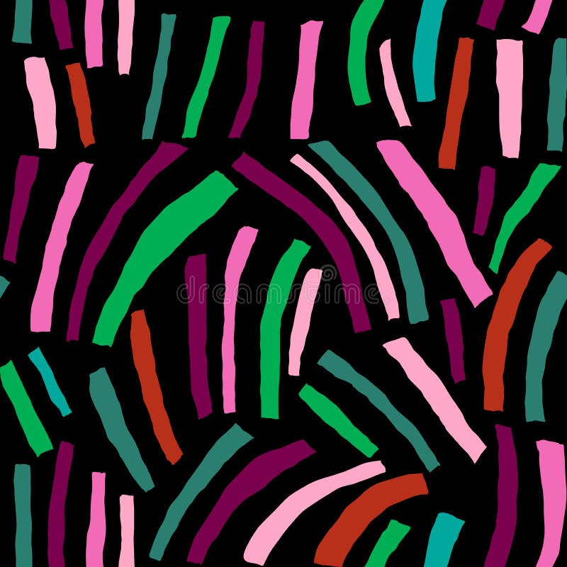 Contemporary Art Collage with Multicolor Stripes. Modern Vector ...