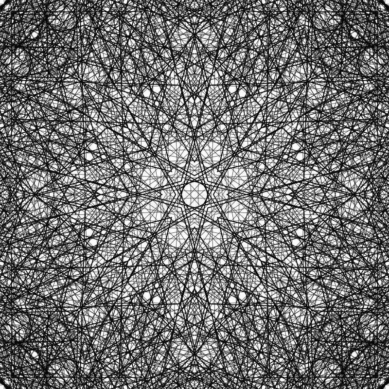 Op Art Creative Geometric Phantasmagoric Pattern, Modern Linear ...