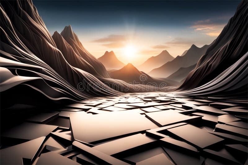 Abstract Dark Background with Mysterious Patterns a Captivating Digital ...