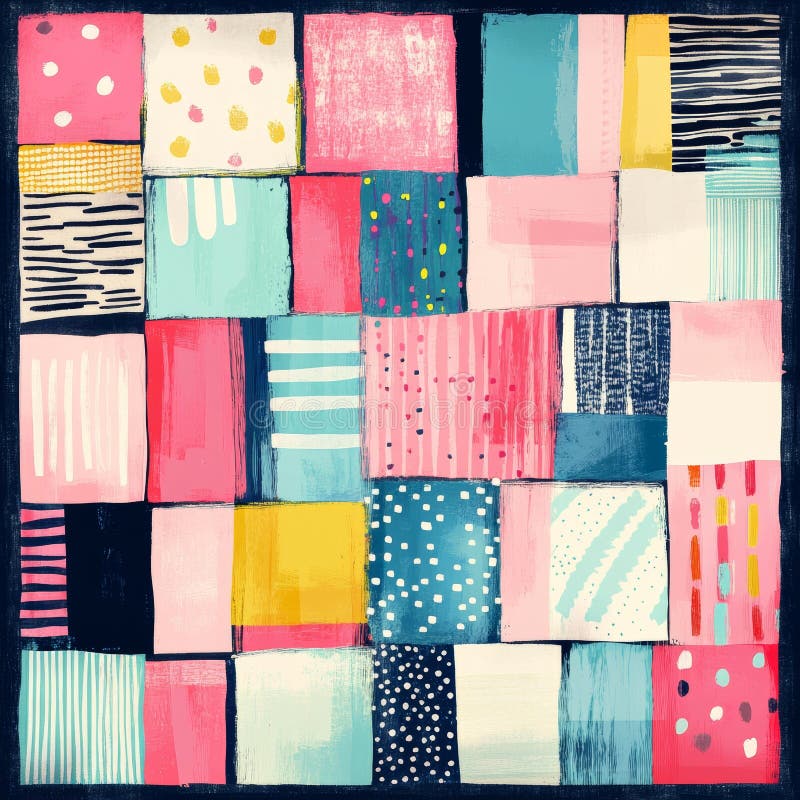 Contemporary Artwork with an Abstract and Colorful Shape Composition ...