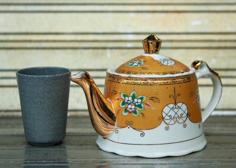 Contemporary Asian Tea Jug. Stock Photo - Image of asia, asian: 243118904