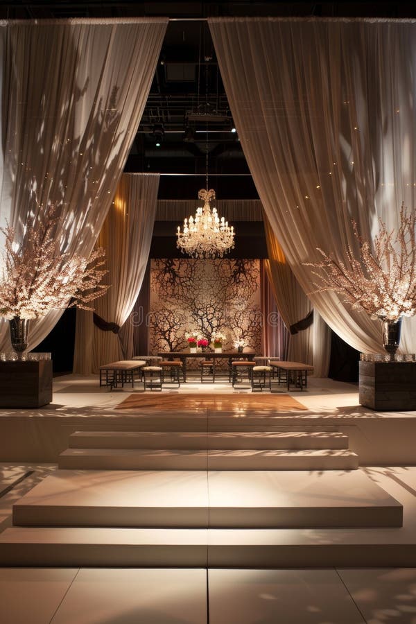 Contemporary Backdrop Showcasing Elegant Layout Designs. Stock ...