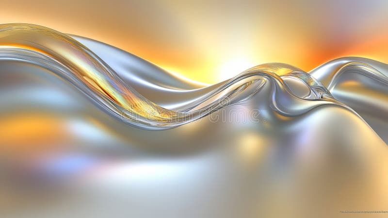 A Contemporary Background Featuring a Polished Metallic Chrome Gradient ...