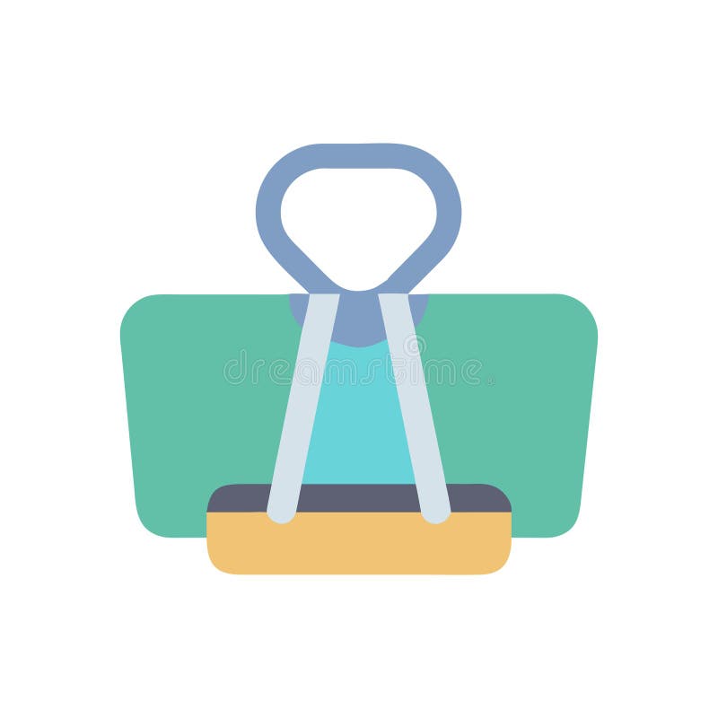 Contemporary Binder Clip Graphic Stock Vector - Illustration of utility ...