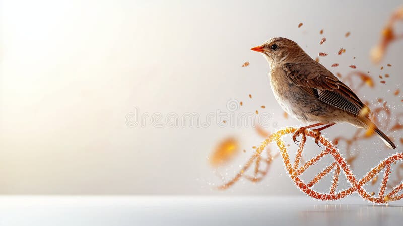 Contemporary Bird Genetic Pattern Study Stock Illustration ...