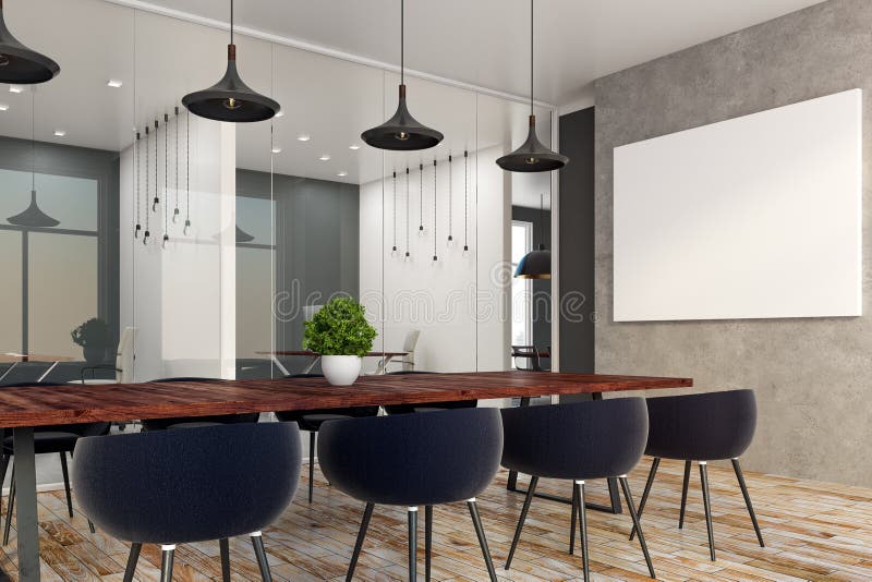 Contemporary boardroom stock illustration. Illustration of room - 32075169