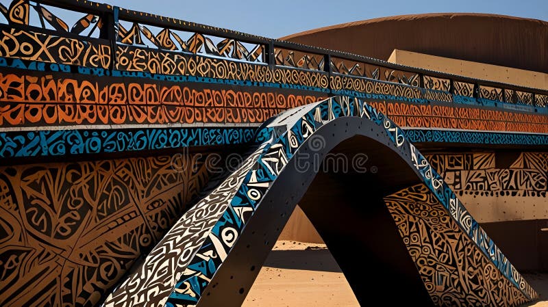 A Contemporary Bridge Design Featuring Patterns from African Tribal Art ...