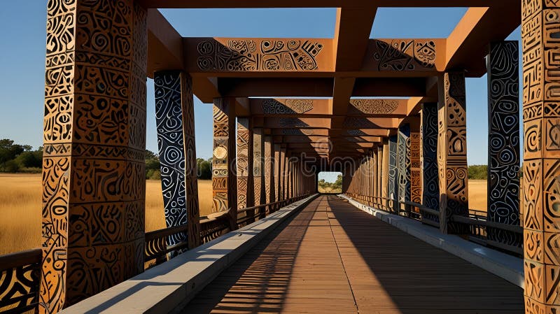 A Contemporary Bridge Design Featuring Patterns from African Tribal Art ...