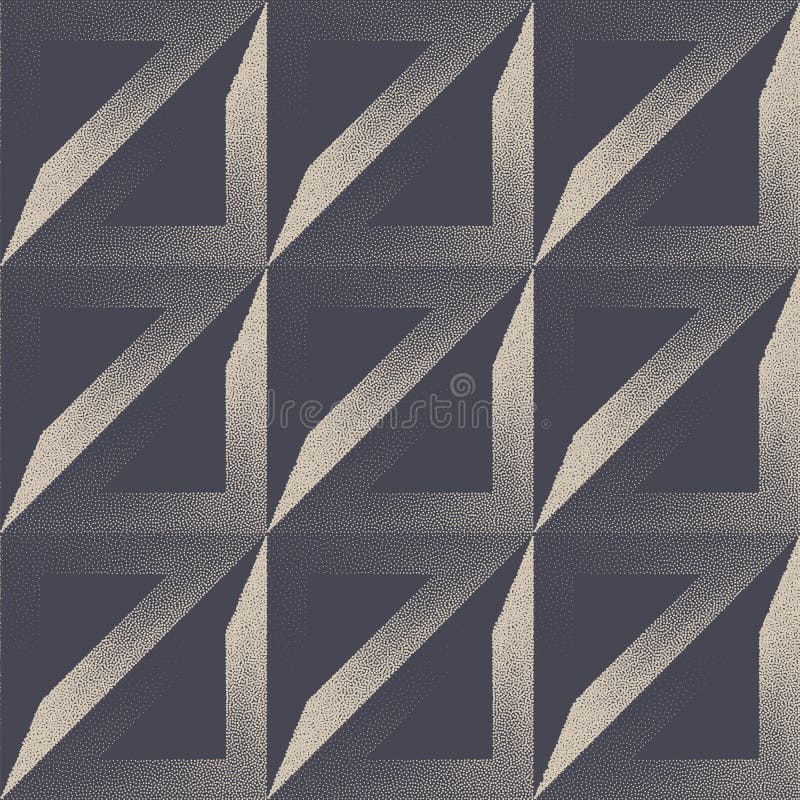 Contemporary Brutalism Geometry Seamless Pattern Vector Abstract ...