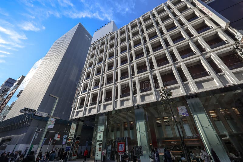 Contemporary Building Facade Featuring Unique Architectural Design ...