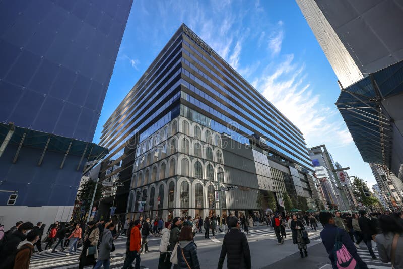 Contemporary Building Facade Featuring Unique Architectural Design ...