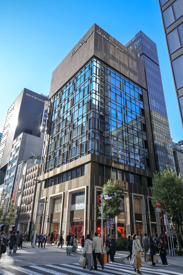 Contemporary Building Facade Featuring Unique Architectural Design ...