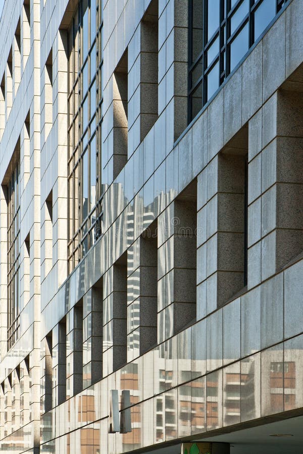 Contemporary building wall stock photo. Image of design - 27554452