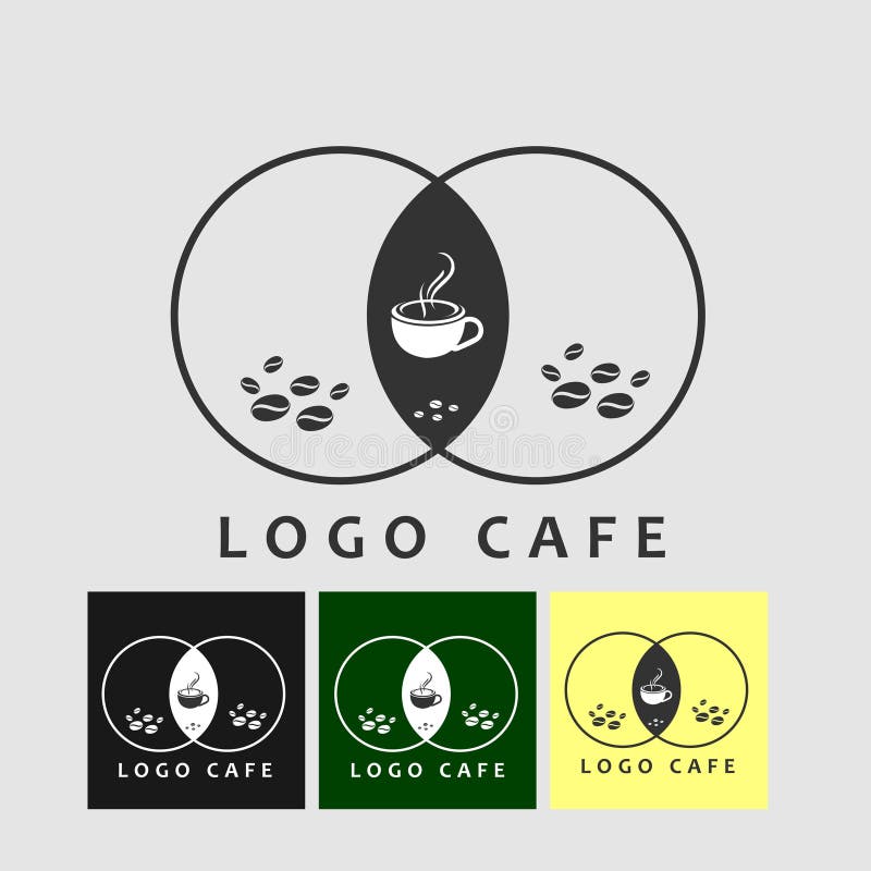 Contemporary cafe logo stock illustration. Illustration of cafe - 292250599