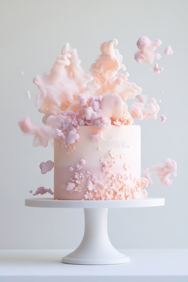 This Contemporary Cake Features Unique Sculpted Layers with Soft ...
