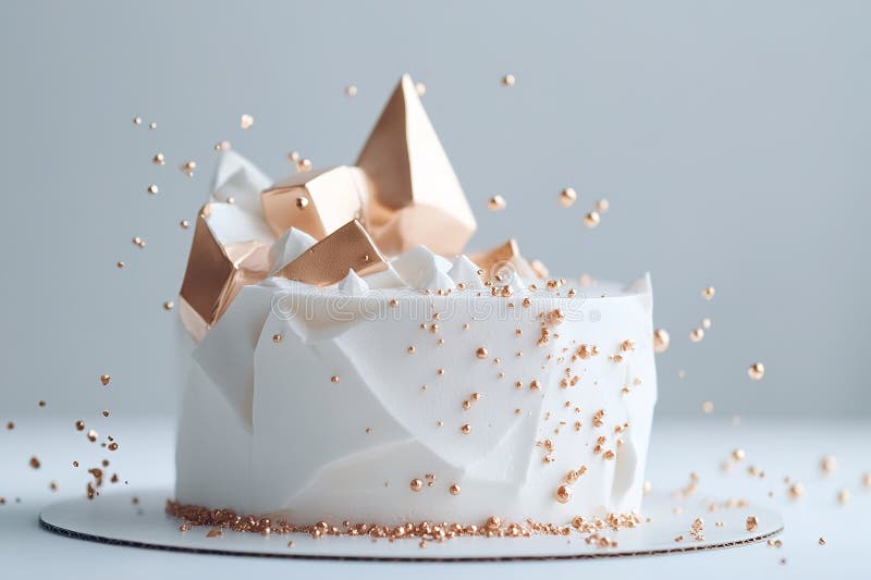 This Contemporary Cake Showcases Sharp, Angular Fondant Textures ...
