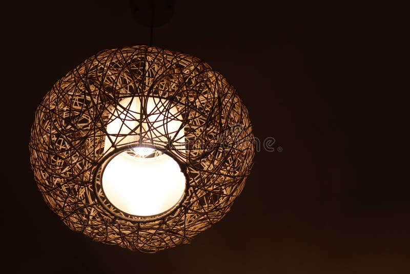 Contemporary Ceiling Lamp in Loft Style with Lampshade. Indoor Lamp ...