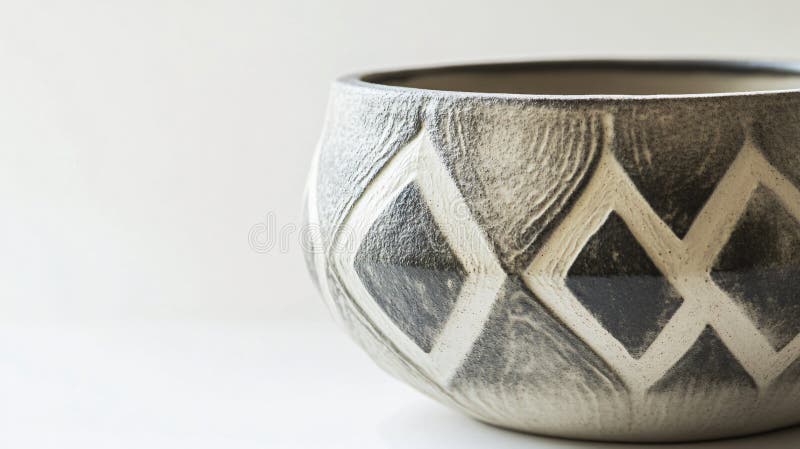 Contemporary Ceramic Pot for Modern Interiors and Gardens Stock ...