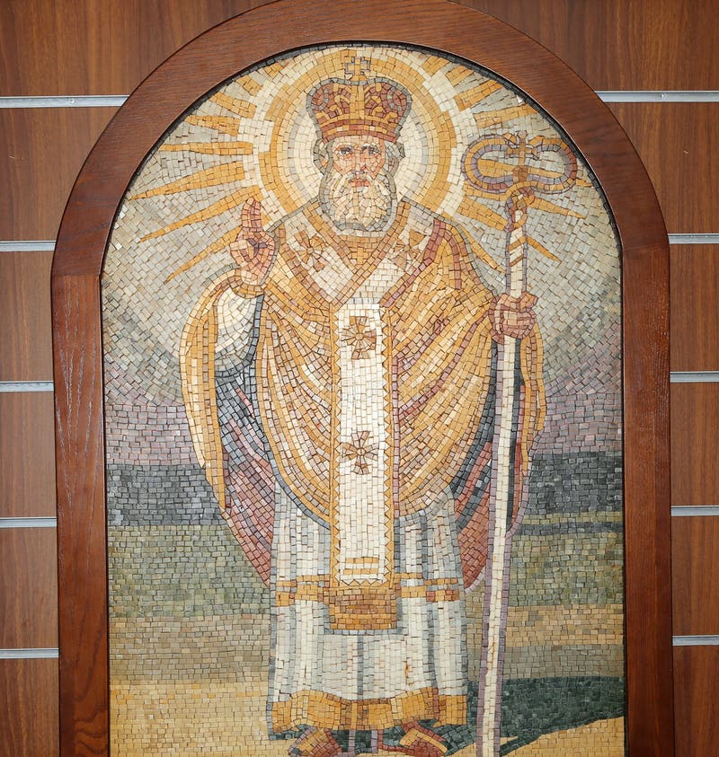 Contemporary Christian Icon, Jordan, Middle East Editorial Photo ...