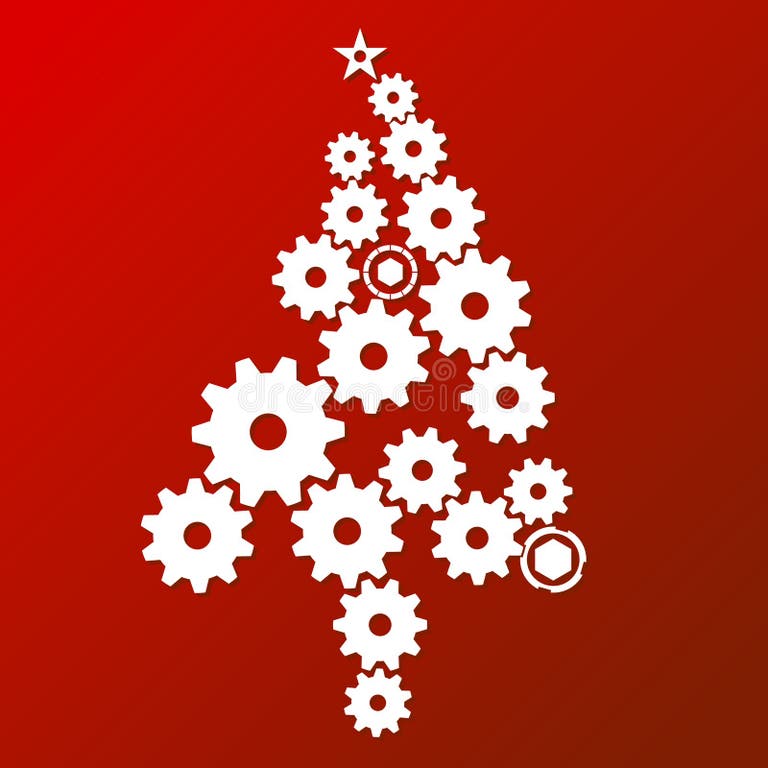 Christmas Tree Gears Stock Illustrations – 382 Christmas Tree Gears ...