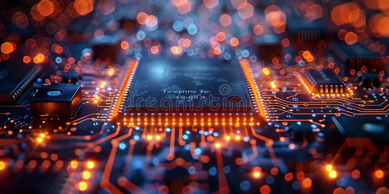 Contemporary Circuitry: Innovative Design Elements Stock Illustration ...