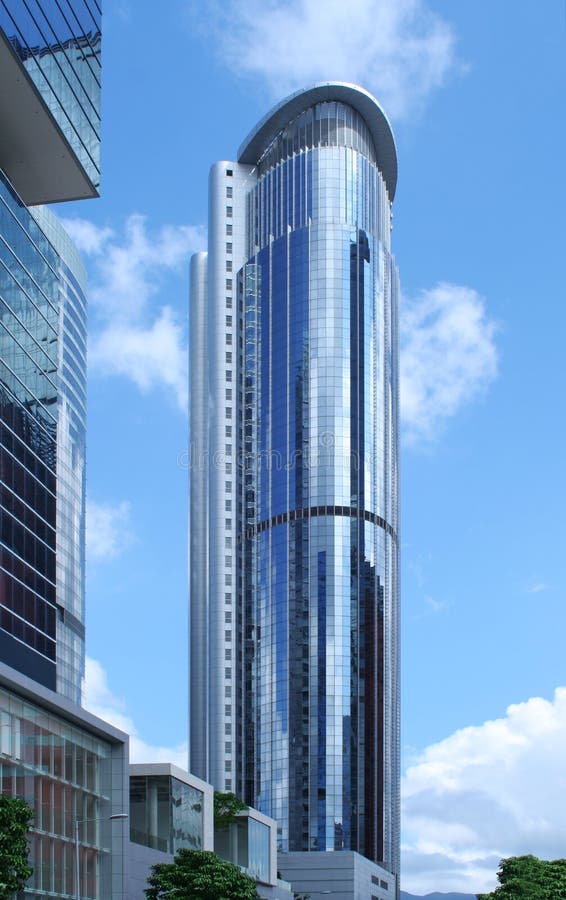 Contemporary City Skyscraper Stock Image - Image of building ...