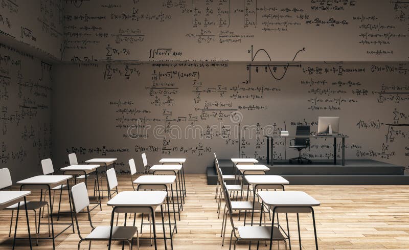 Contemporary classroom stock illustration. Illustration of modern ...