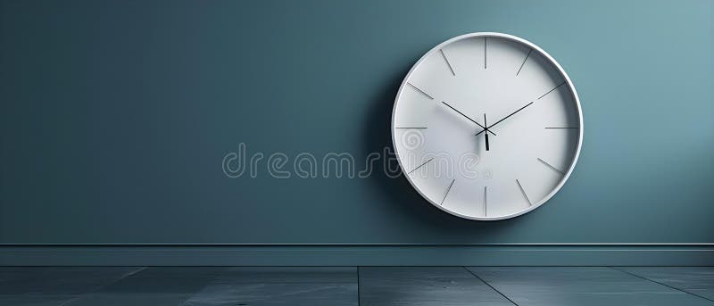 Contemporary Clock on a Chic Wall - Minimalist Elegance with Space for ...
