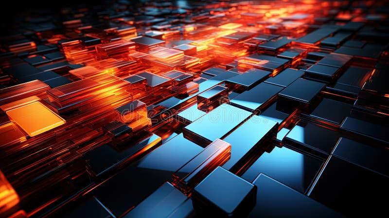 Contemporary Colorful 3d Random Cubes or Blocks Geometric Shapes ...