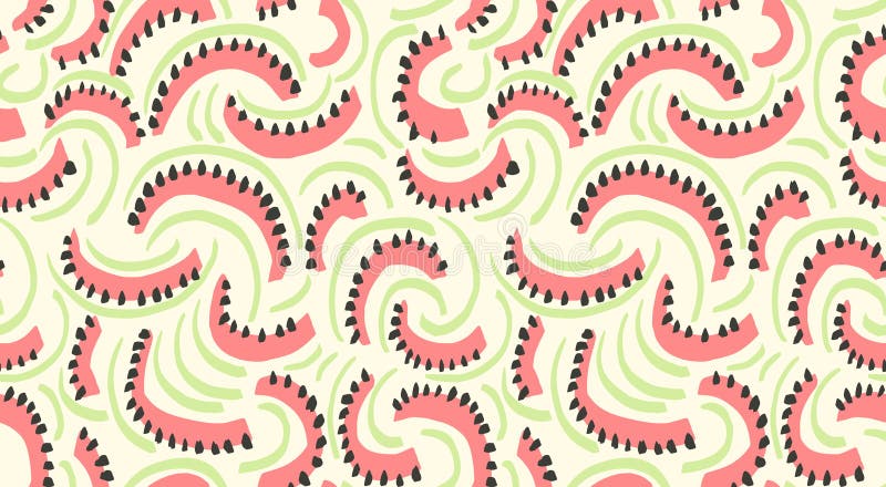 Contemporary Colorful Seamless Pattern with Abstract Organic Shapes ...