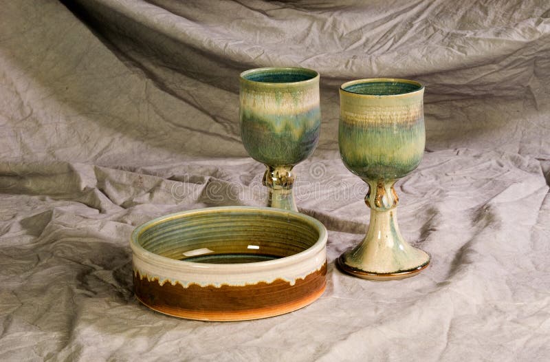 Contemporary Communion Set stock image. Image of religion - 579251